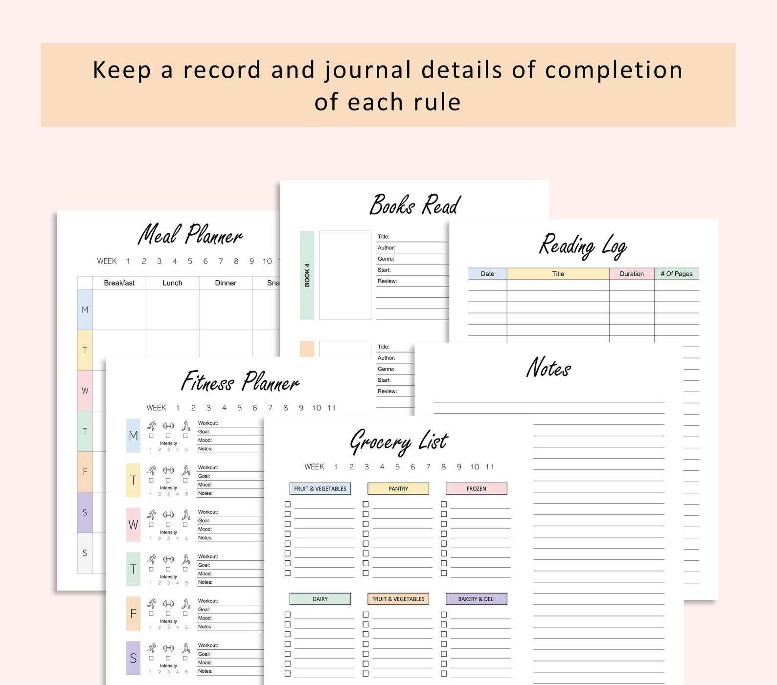 Editable 75 Soft Challenge Printable Set - 75 Soft Tracker - 75 Soft ...