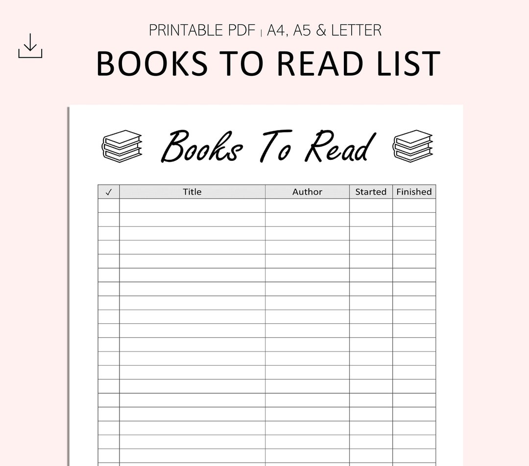Reading List Printable Template Summer Free Printable Reading Tracker