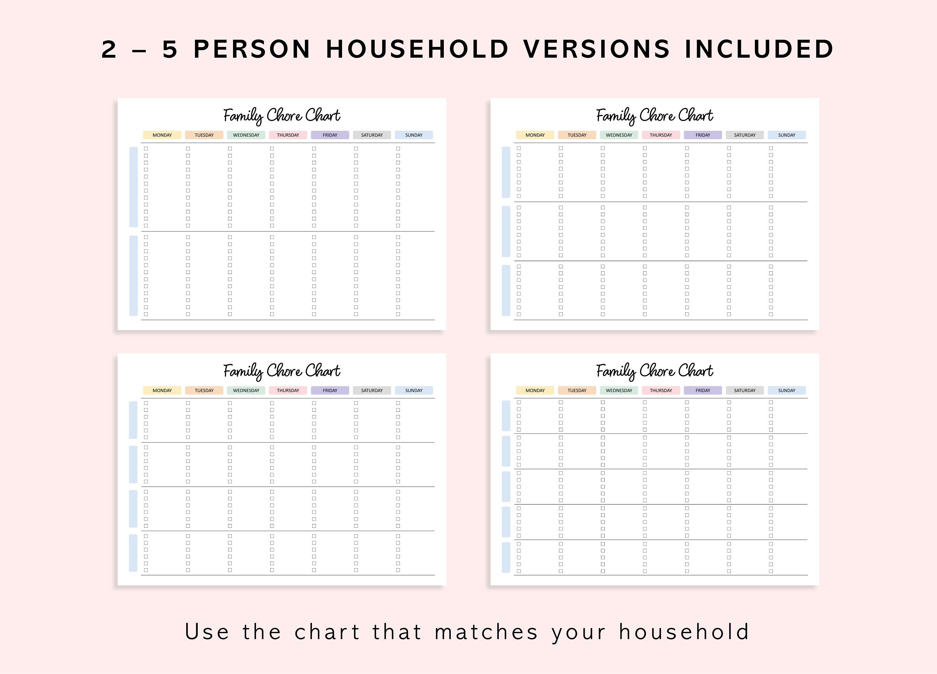 Cleaning Schedule For Family Of 4 at Lauren Blackwell blog