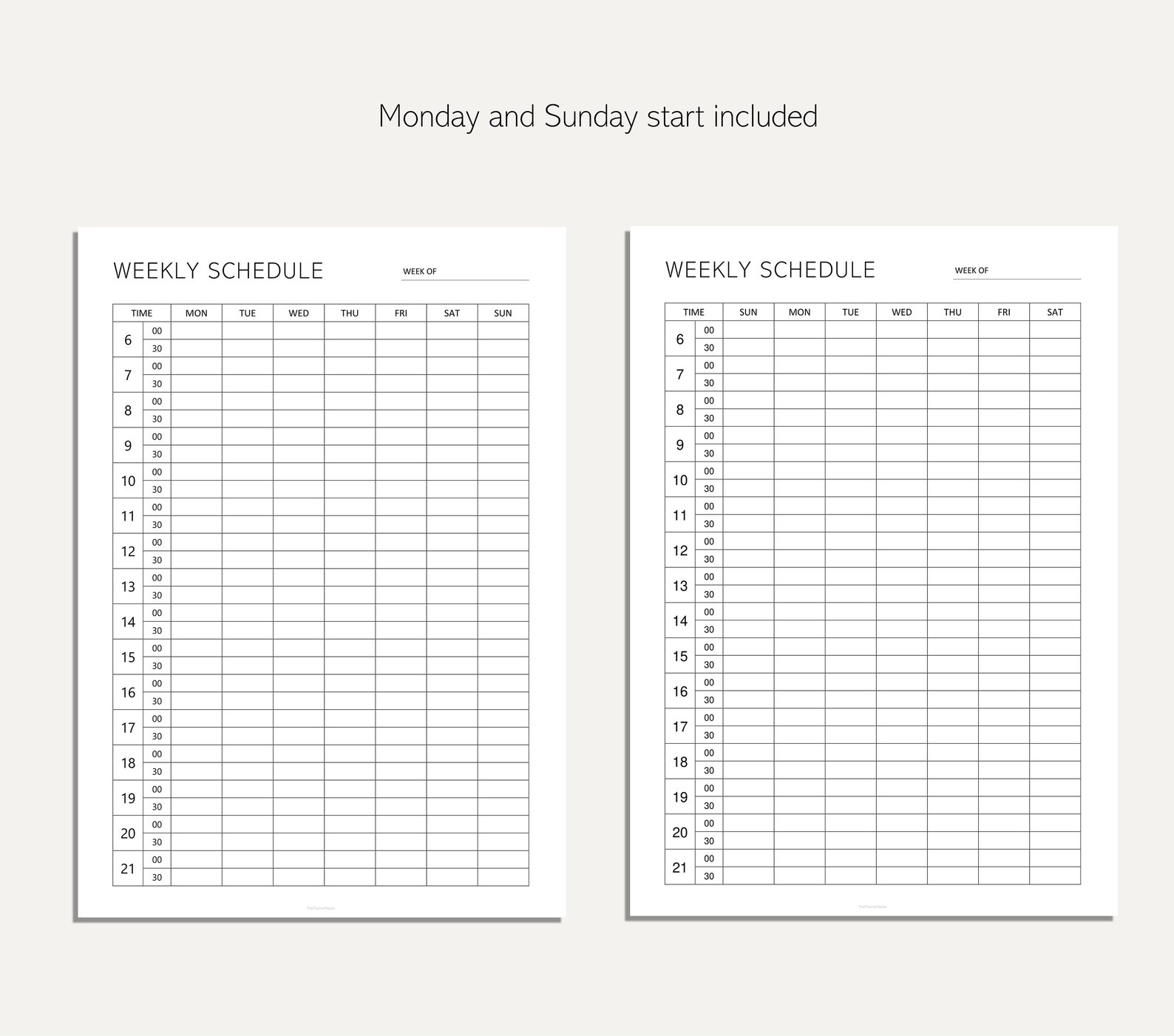 Editable Week Schedule Printable Week Schedule Planner Week Planner ...