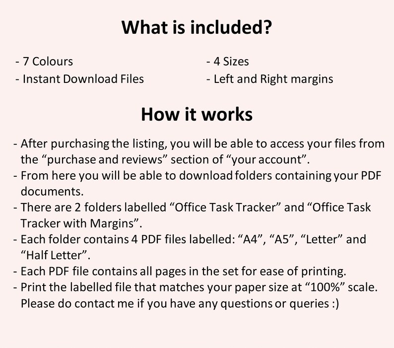 Office Task Tracker Printable - Office Organizer - Work Planner - Work ...
