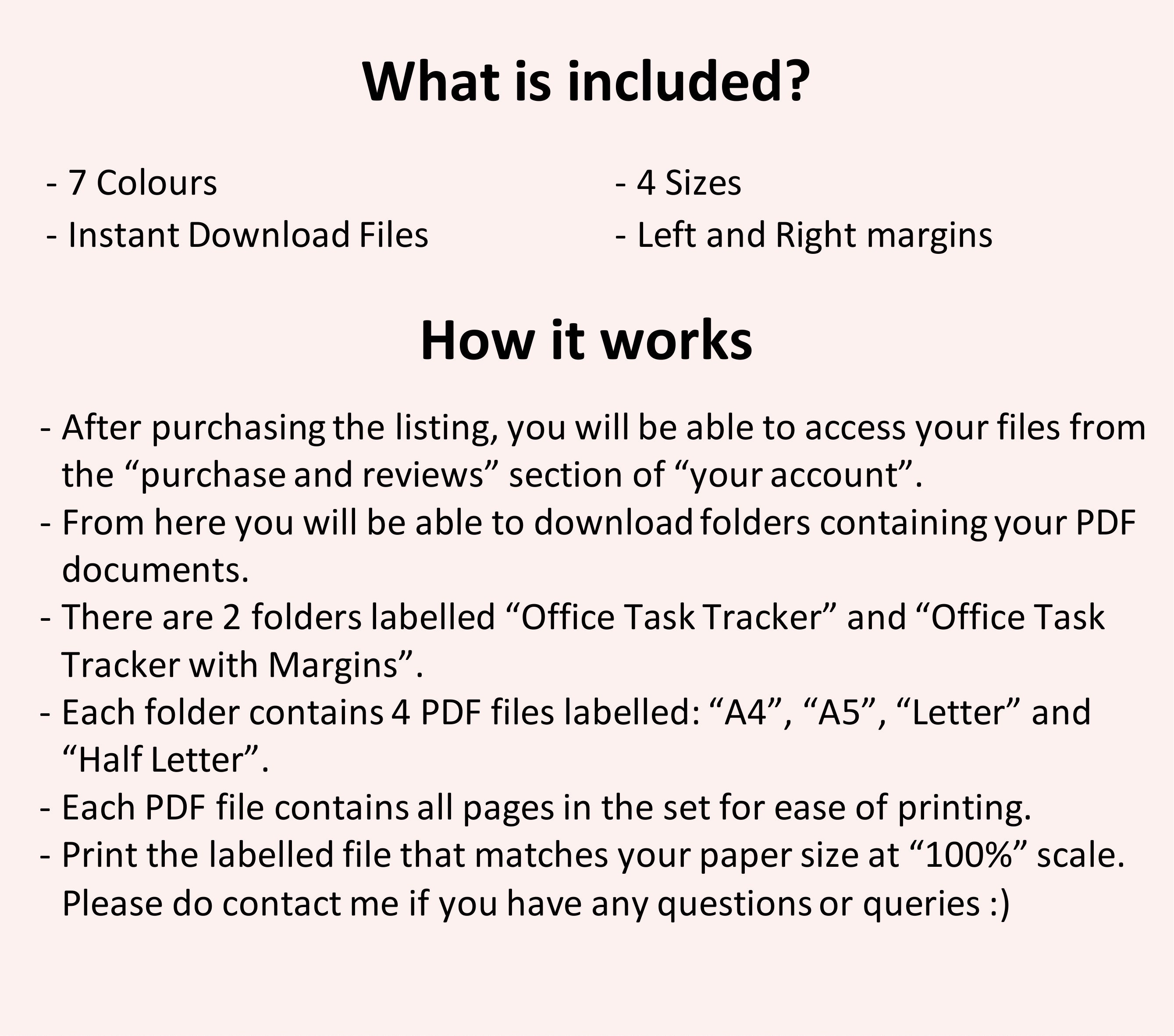 Office Task Tracker Printable - Office Organizer - Work Planner - Work ...