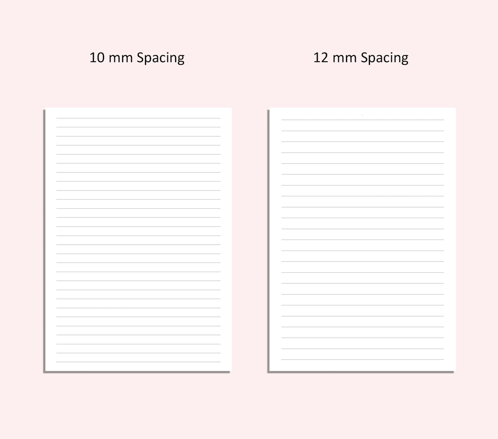 Printable Lined Page Lined Sheets Printable Lined Notes - Etsy UK