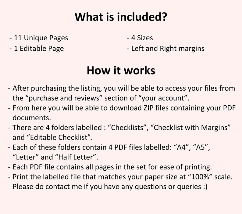 Checklist Set Generic List Printable To Do List Movies To | Etsy