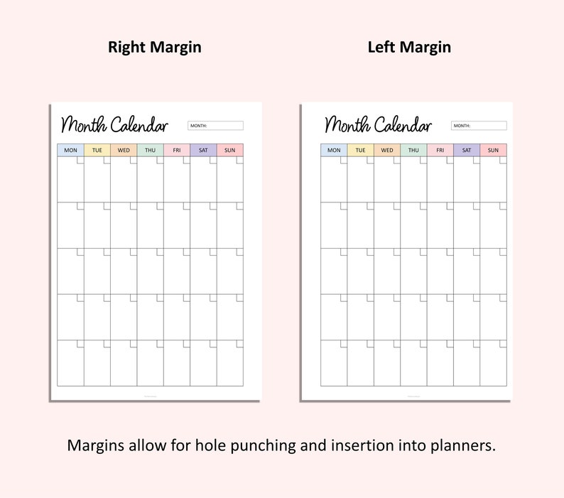 Editable Bill Calendar Bill List Monthly Bill Dates Expense Calendar ...