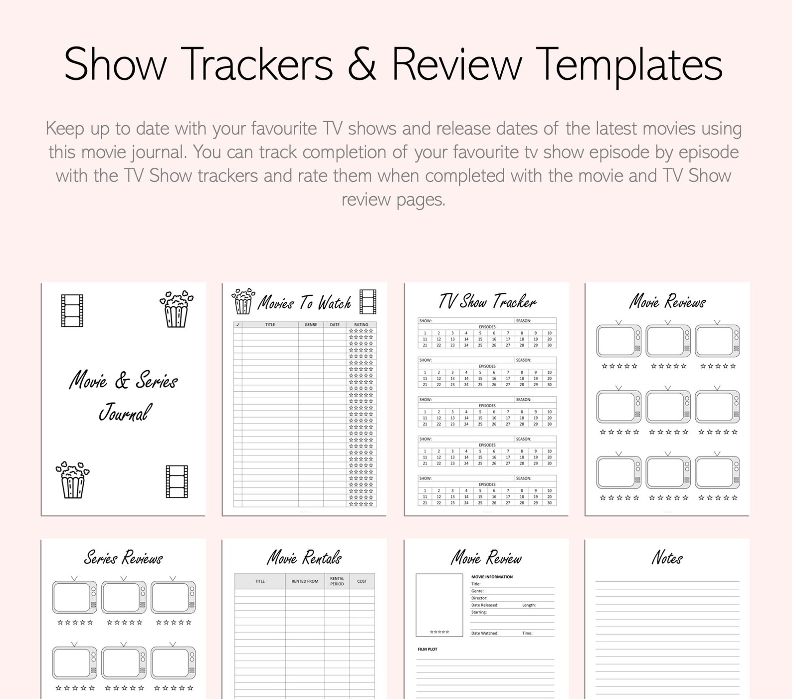 Movie Lovers Journal - Movie Tracker - Series Tracker - Movie and ...
