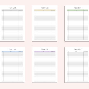 Task List Printable Task Tracker Task Checklist Office - Etsy