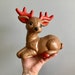 Vintage Hand Painted Kimple Mold Ceramic Reindeer and Sleigh - Etsy