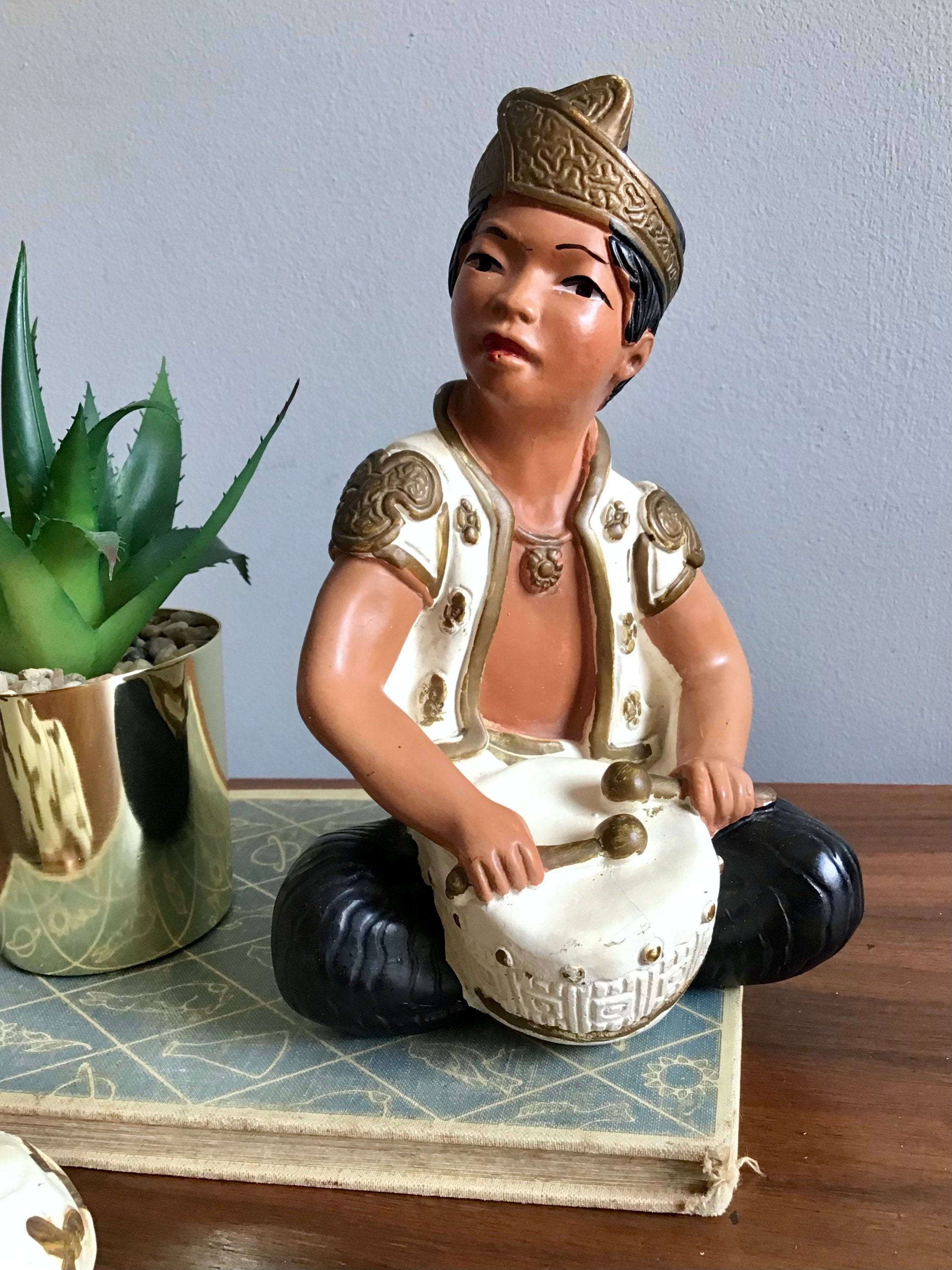 Vintage Pair of 1954 Universal Statuary Chalkware Figures - Etsy