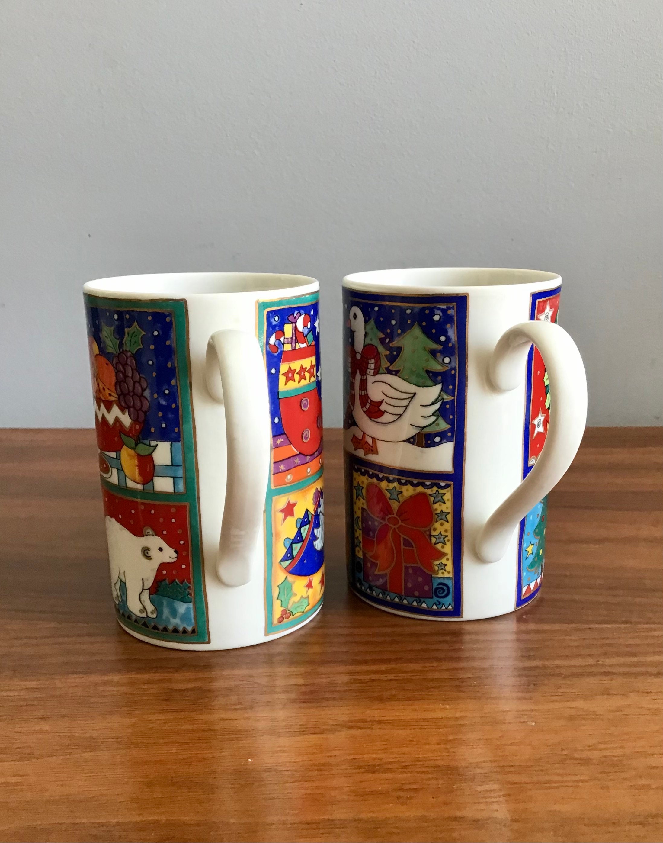Vintage Pair of Dunoon of Scotland Winter Wonderland Mugs by - Etsy