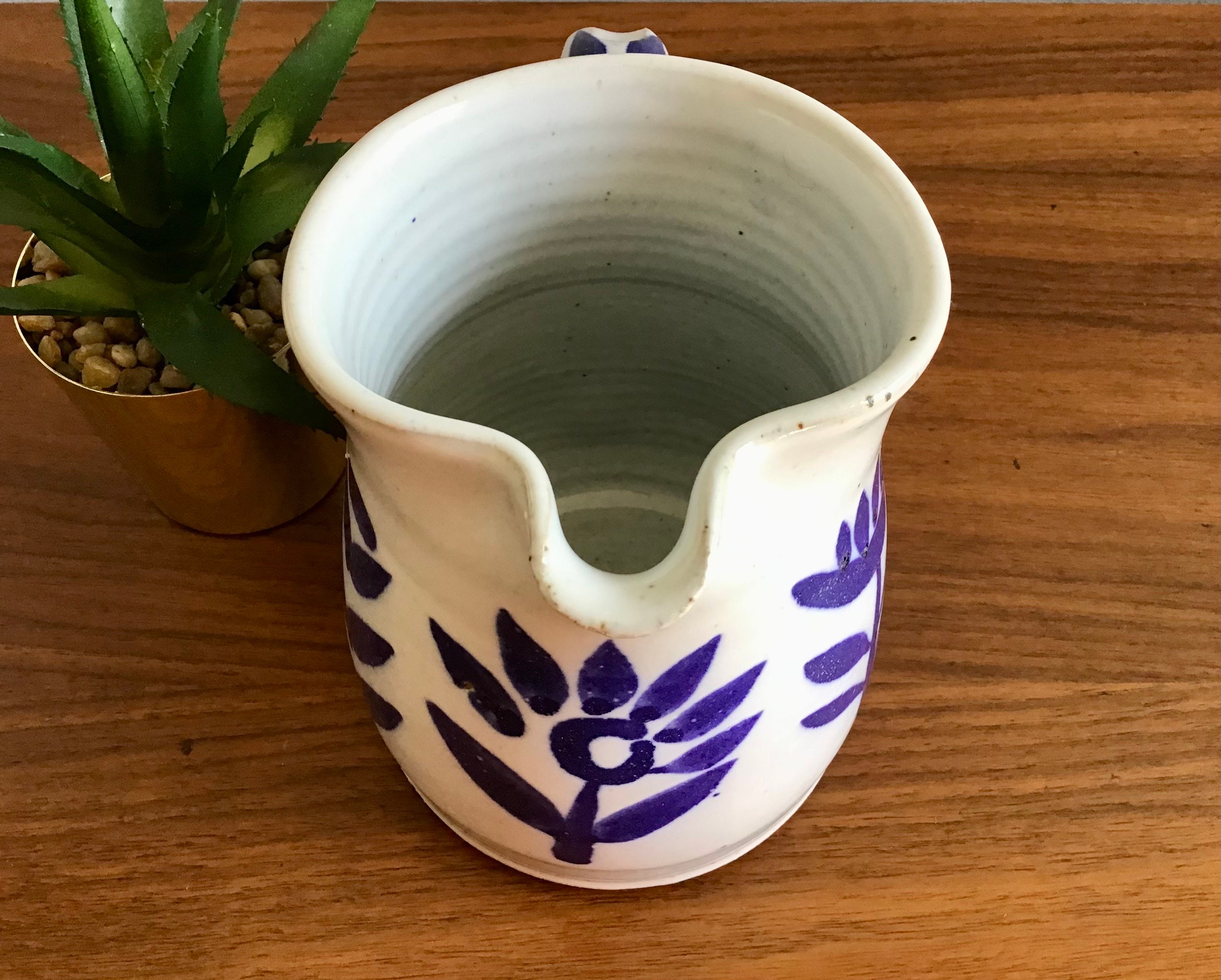 Vintage Karl Sporck Art Pottery Small Pitcher Michigan | Etsy