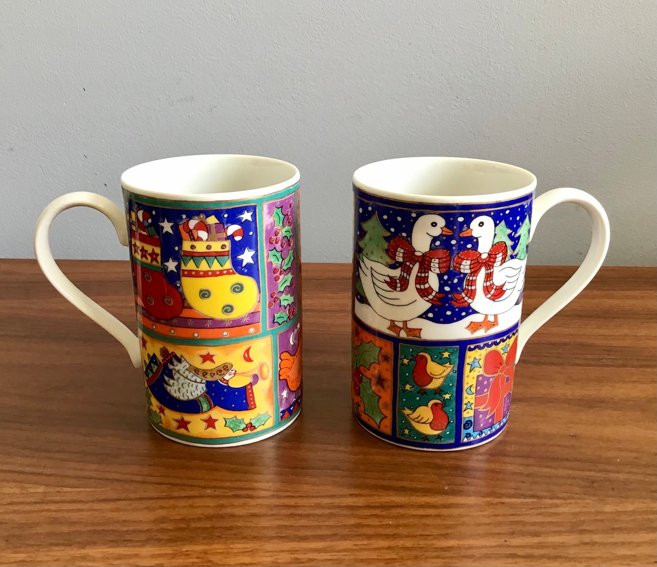 Vintage Pair of Dunoon of Scotland Winter Wonderland Mugs by - Etsy