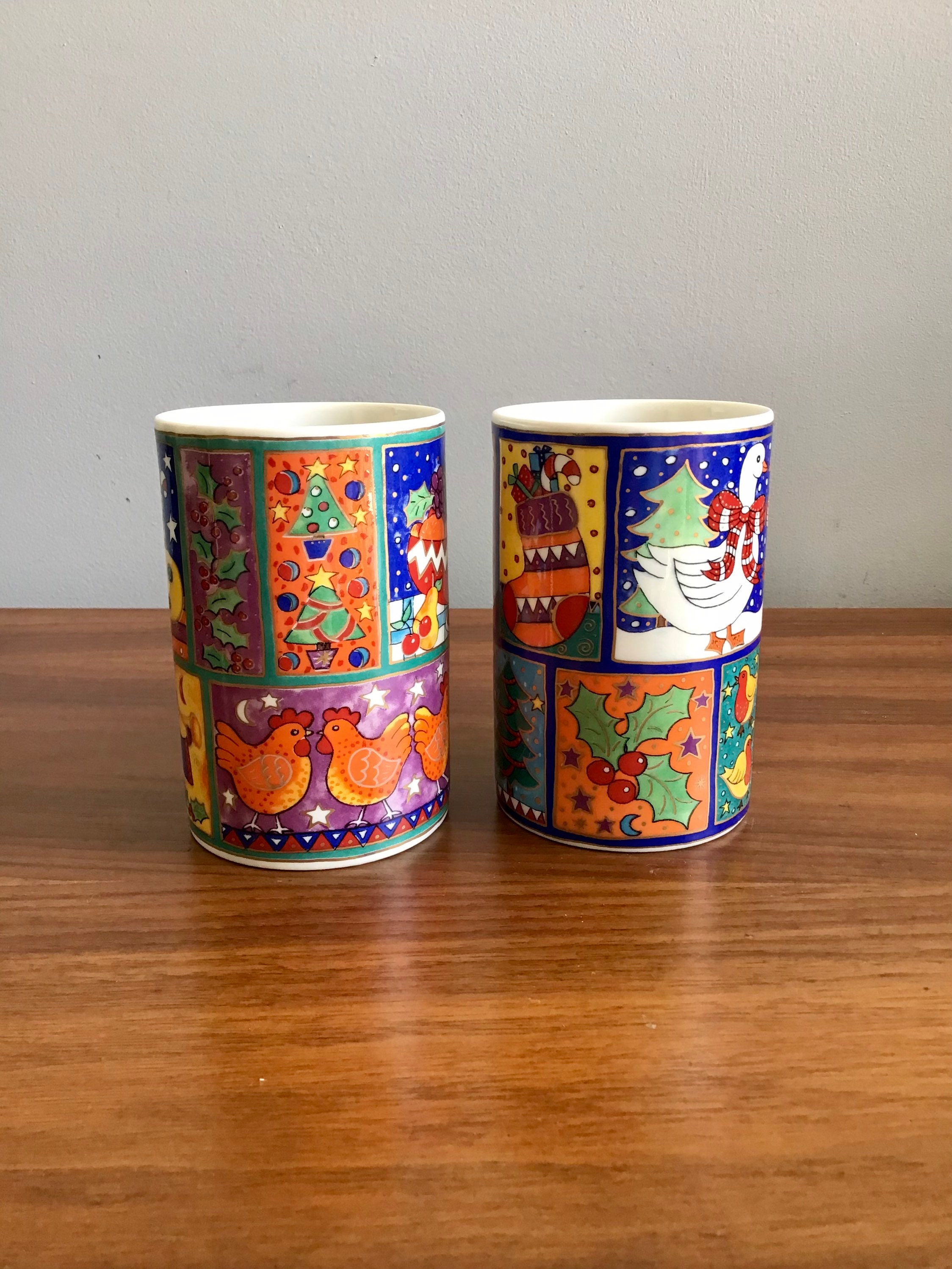 Vintage Pair of Dunoon of Scotland Winter Wonderland Mugs by - Etsy