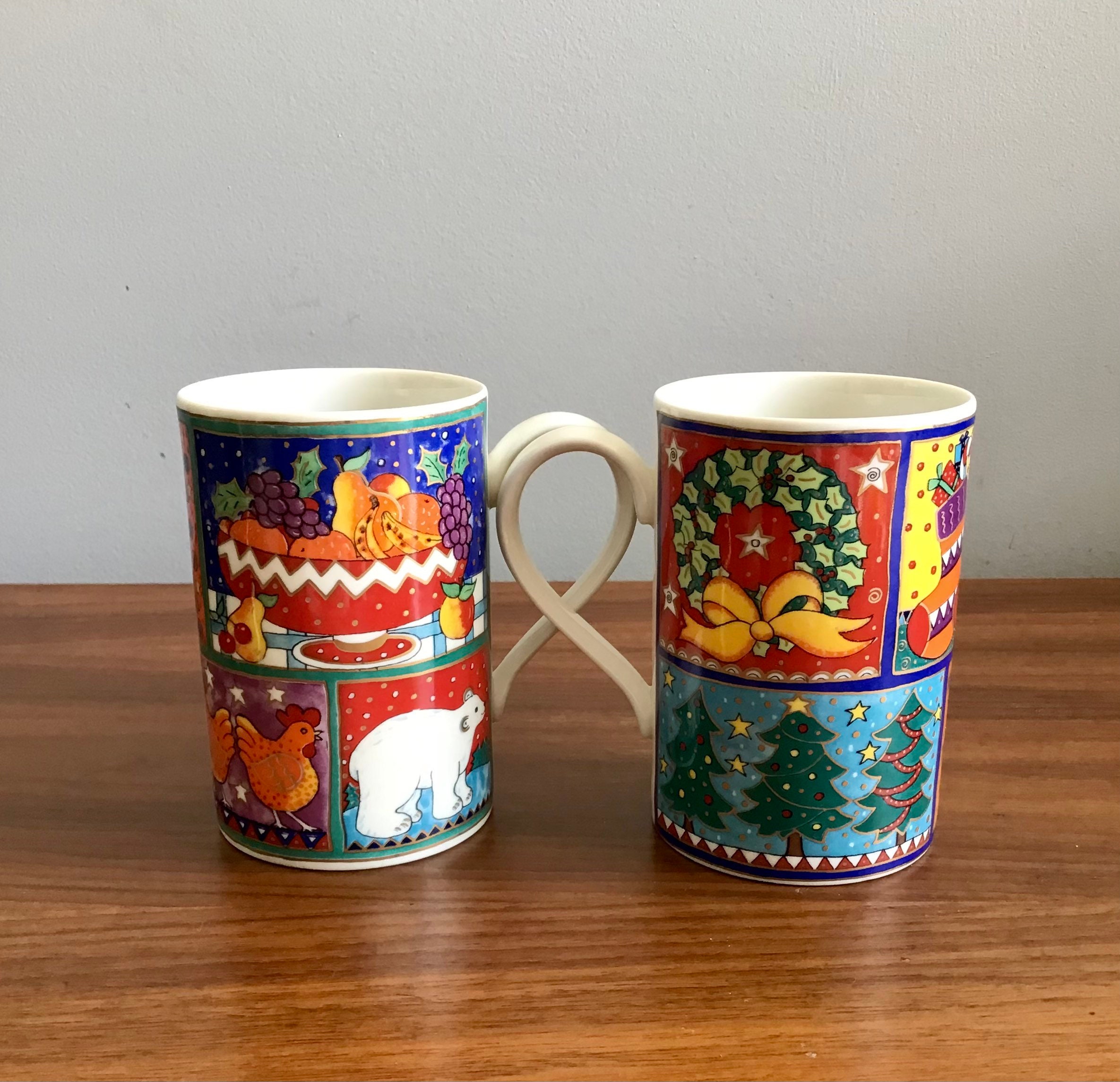 Vintage Pair of Dunoon of Scotland Winter Wonderland Mugs by - Etsy