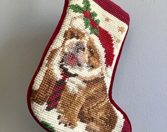 Bulldog Needlepoint | Etsy
