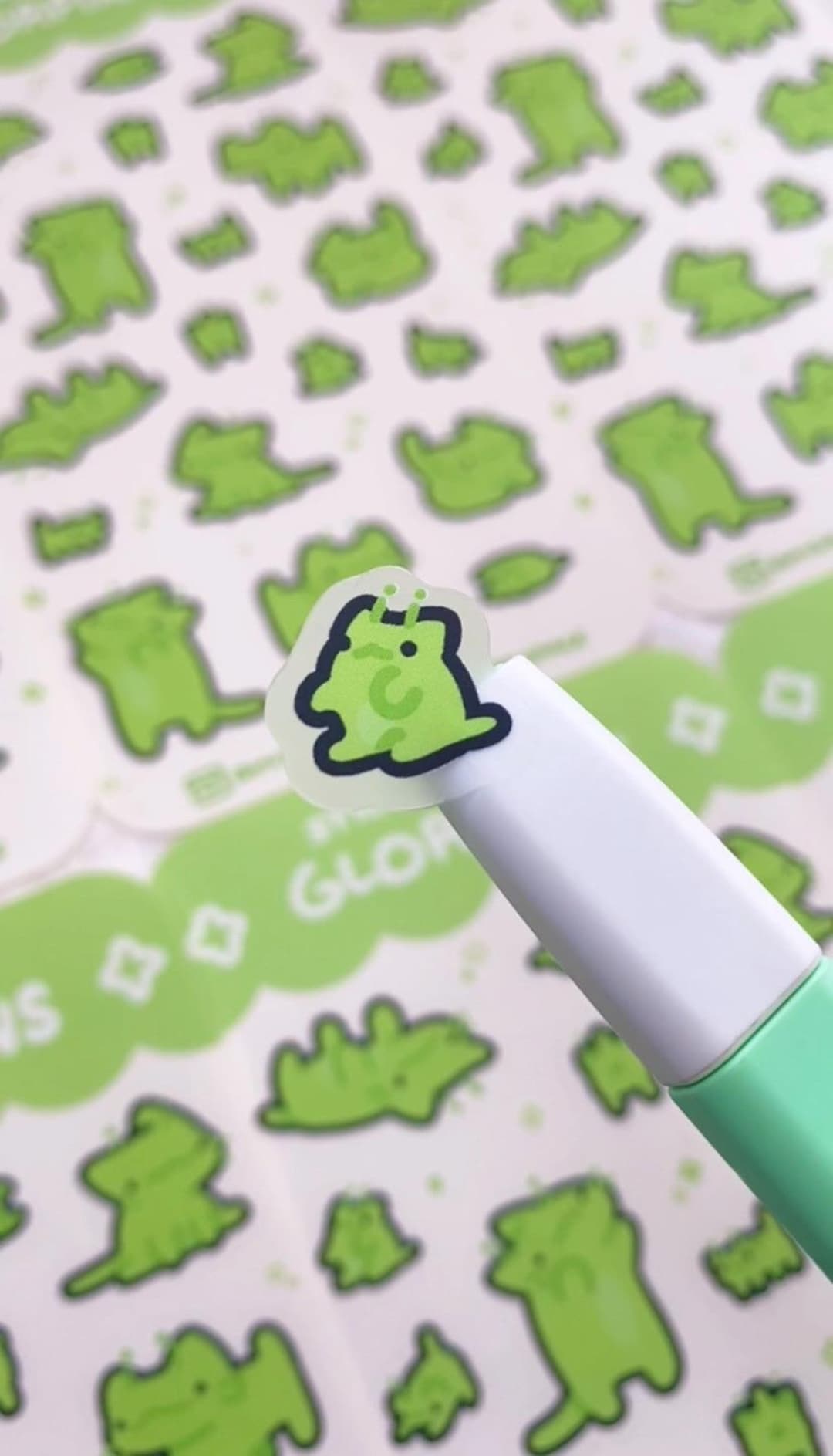 GLORP Cat Alien Vinyl Sticker Sheet - Etsy