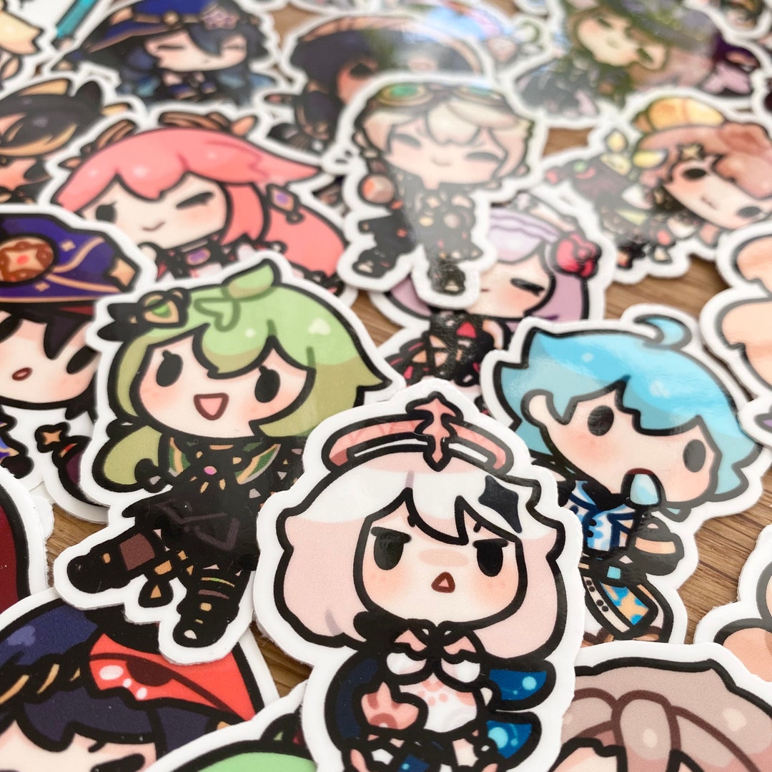 Genshin Impact Vinyl Stickers - Etsy