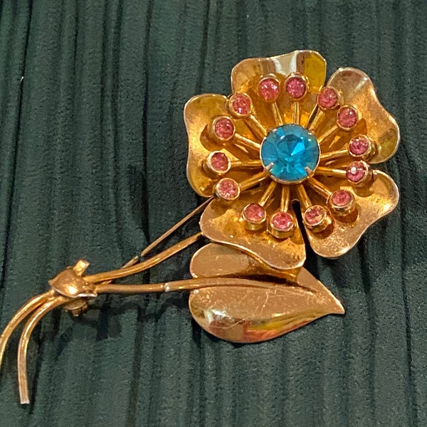Coro Flower Brooch - Etsy