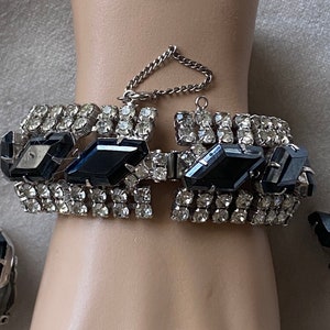 Elsa Schiaparelli Set Demi Parure Bracelet and Clip Earrings Very Good ...