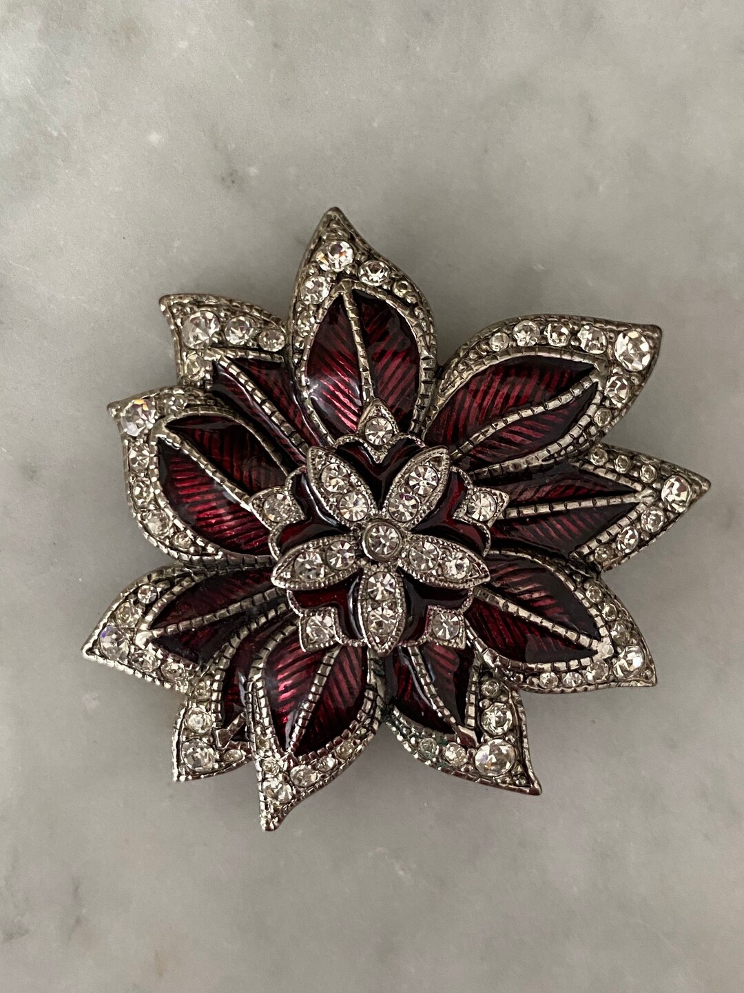 Vintage Monet Brooch- Flower Design -1980s-collectible- EXCELLENT ...