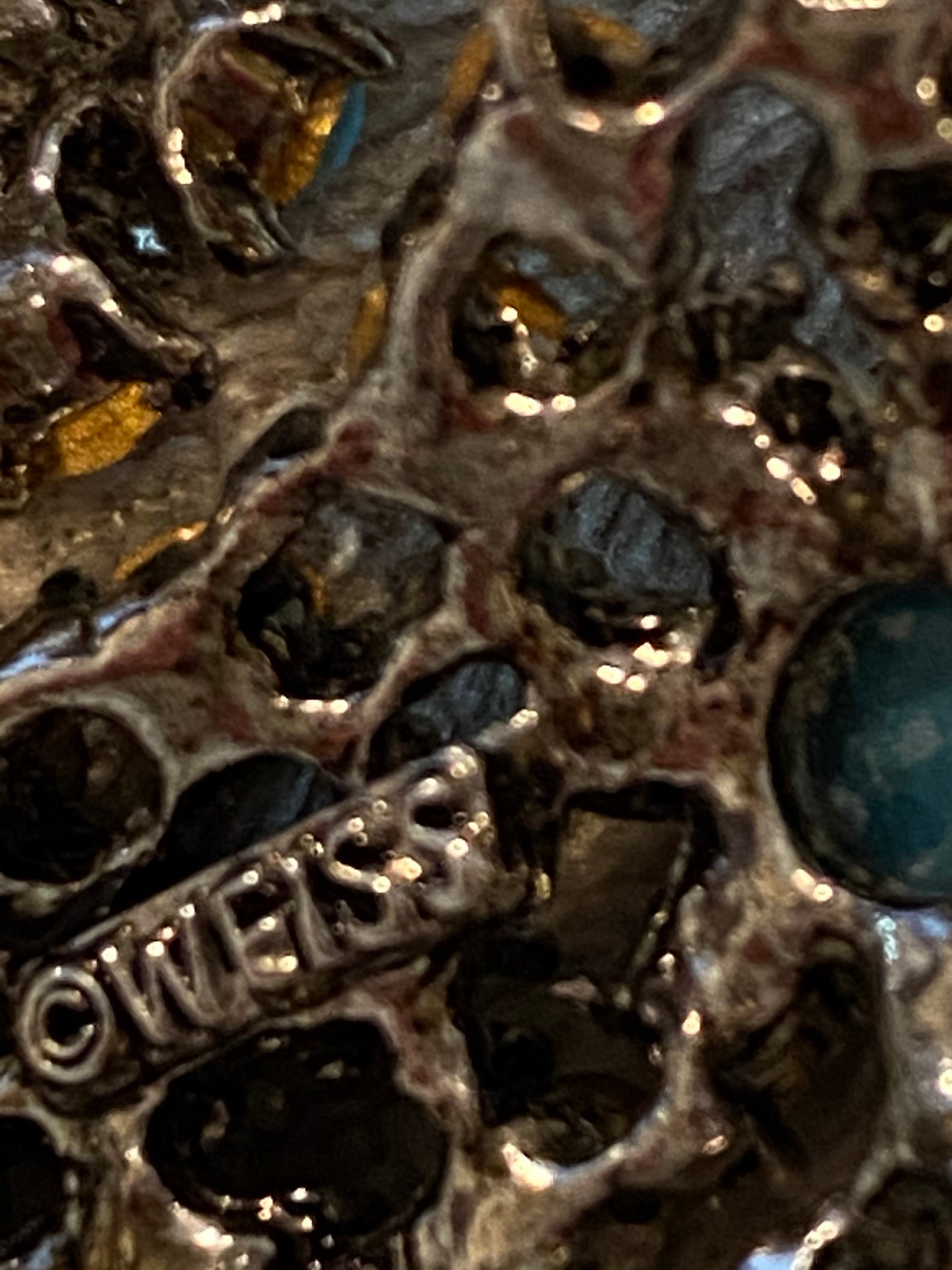 WEISS Brooch Pin 1960s Signed Excellent Condition Faux Turquoise ...