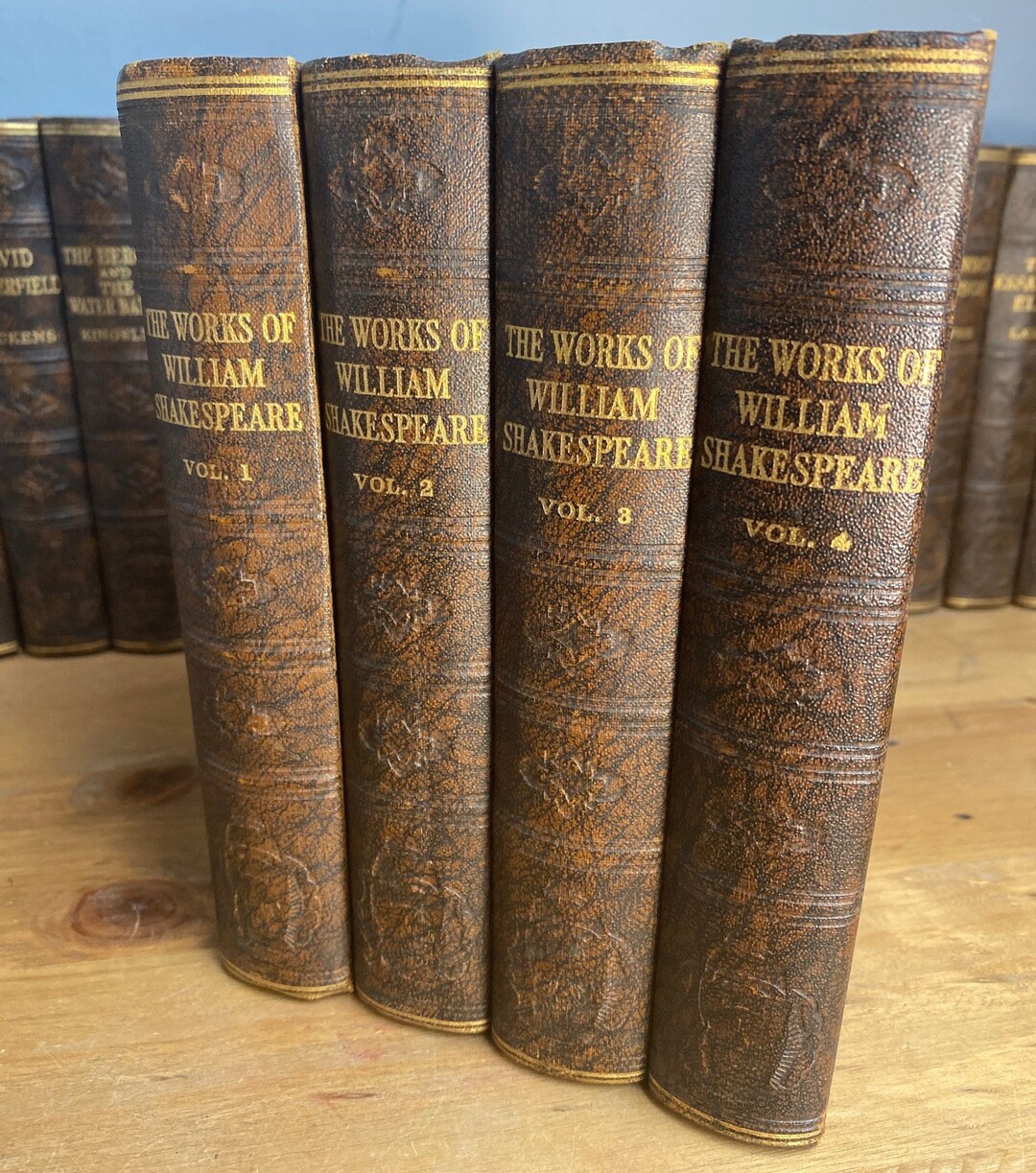 Vintage Shakespeare Book Set, 1930s Odham's Press, Four Volumes - Etsy