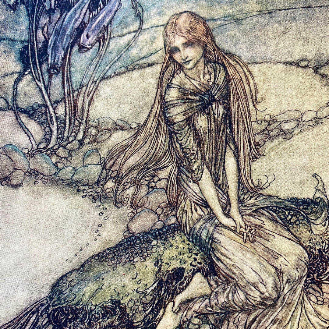 Undine Rare, Original Print - Illustrated by Arthur Rackham: Source ...