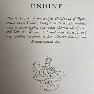 Undine Rare, Original Print - Illustrated by Arthur Rackham: Source ...