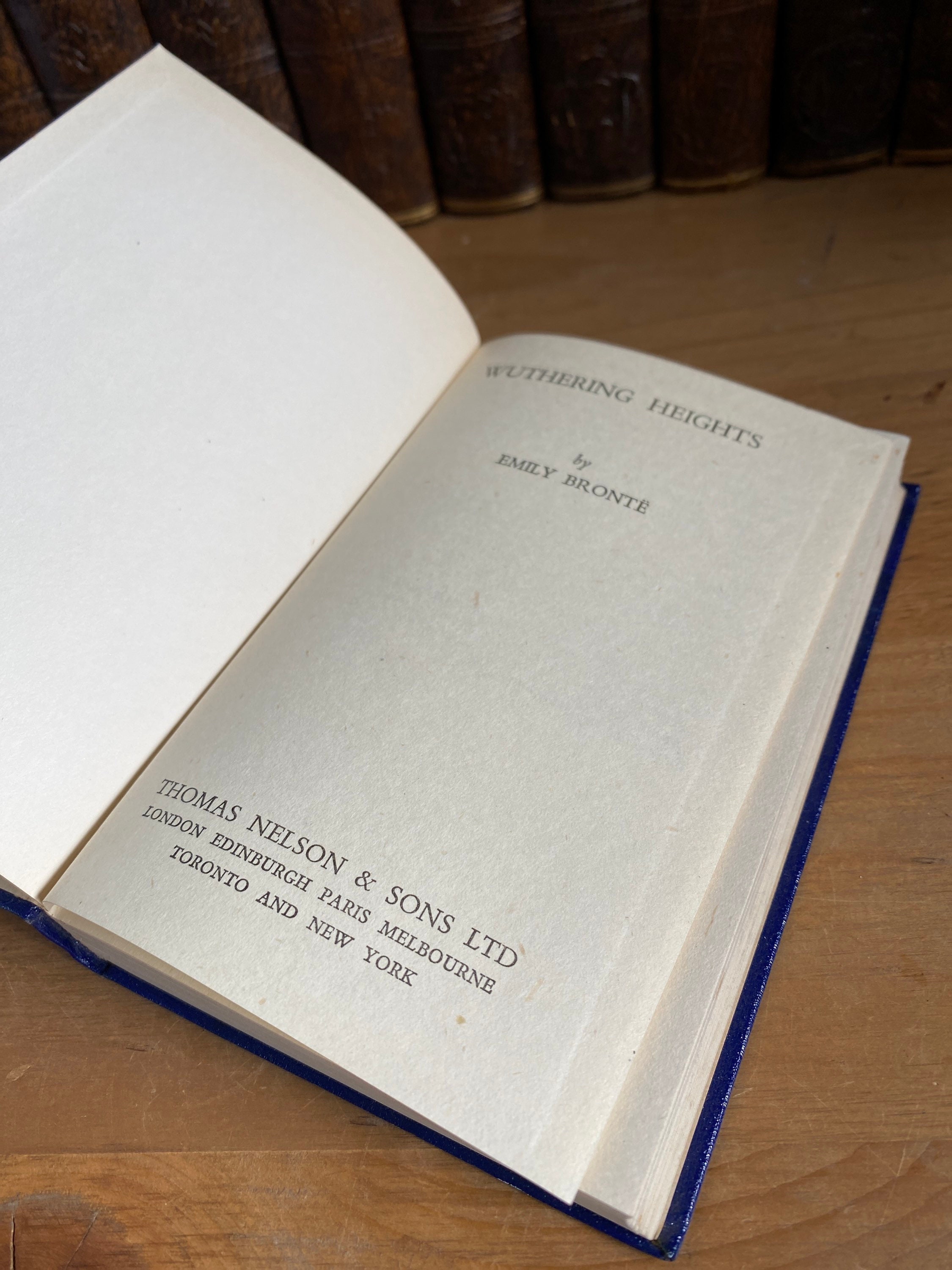 Wuthering Heights by Emily Brontë Thomas Nelson and Sons | Etsy