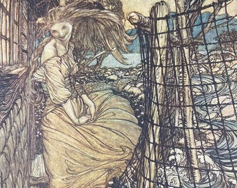 Undine Rare, Original Print Illustrated by Arthur Rackham: Source 1909 ...
