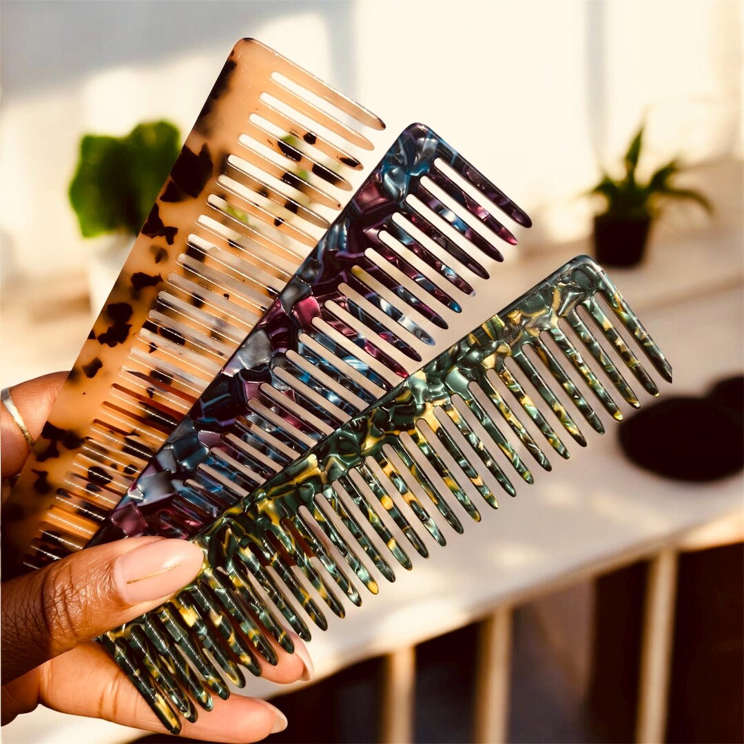 Acetate Decorative Comb: Tortoiseshell & Marble Design - Etsy