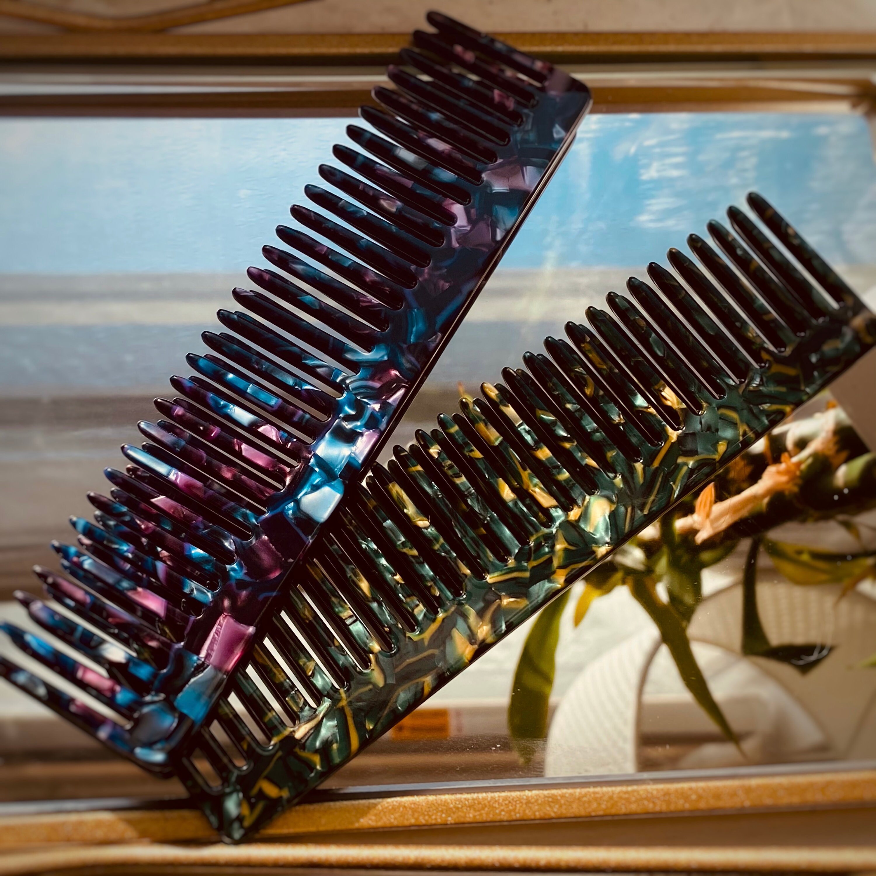 Decorative Comb Fine Beautiful Acetate Seamless Comb 5.8 X - Etsy UK