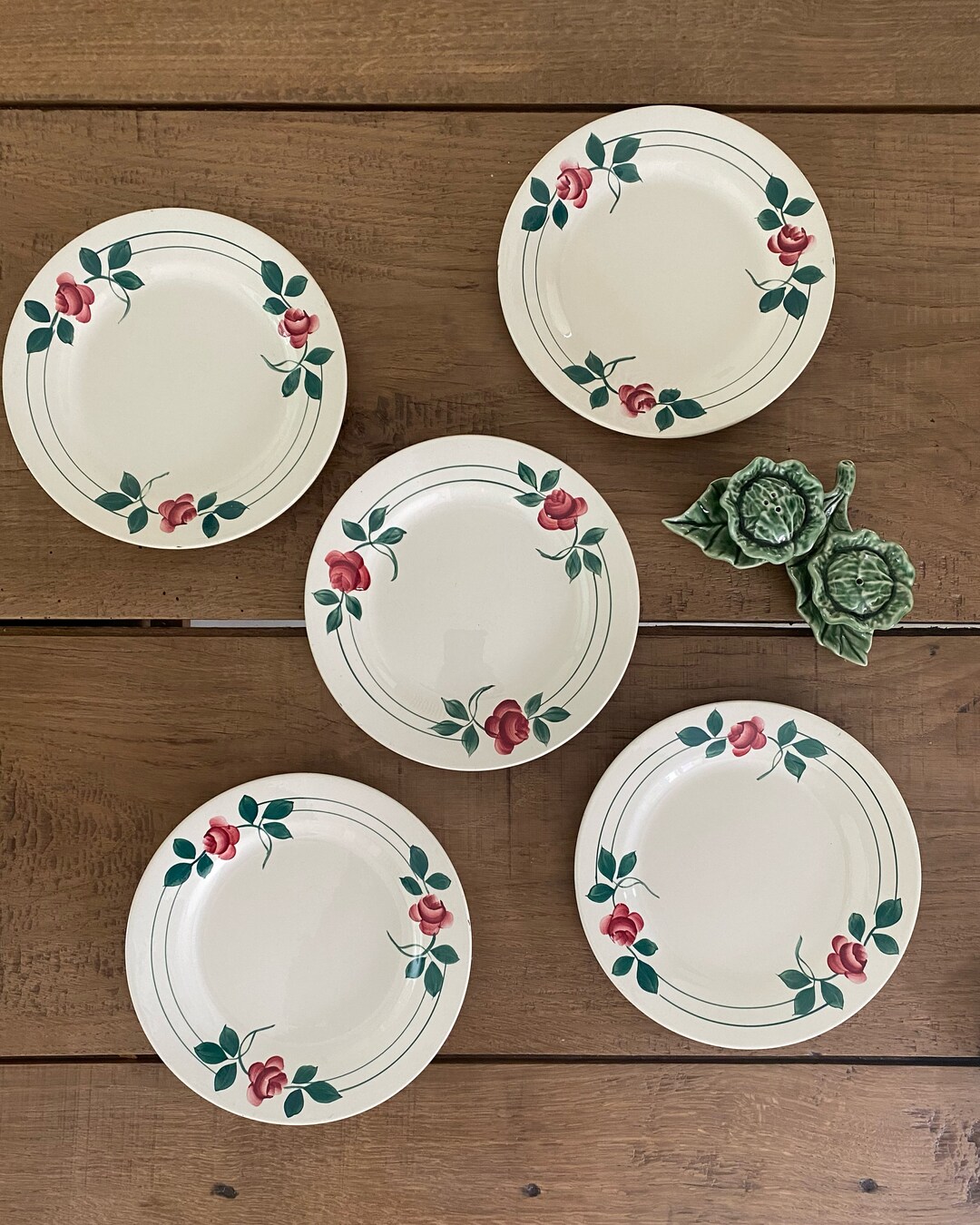 Set of 5 Plates With Old mado Entremets - Etsy