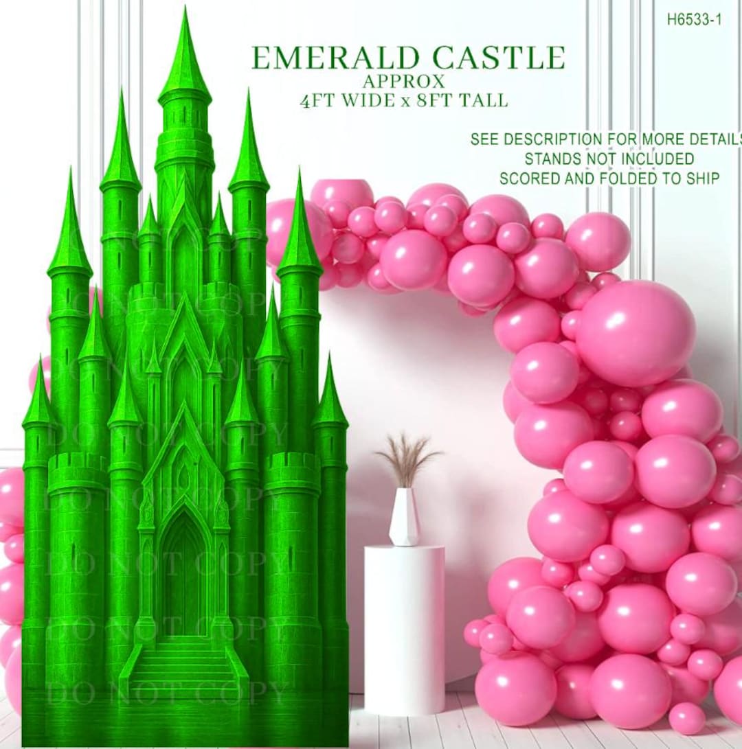 Emerald Castle Party Prop Birthday Princess Prince Prop, Castle ...