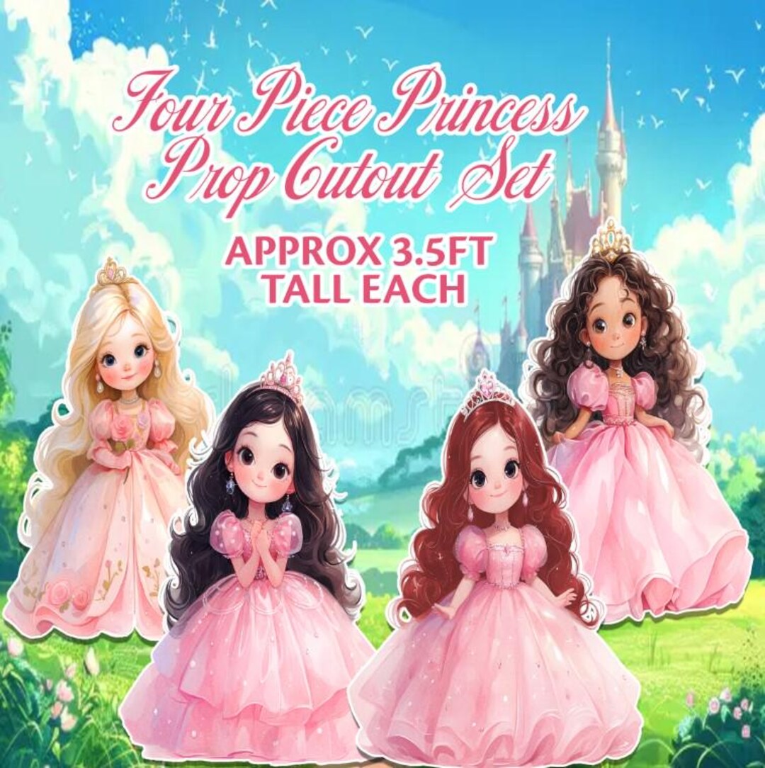 Princess Party Props, Fairy Tale Princess, Coroplast Props, Party Decor ...