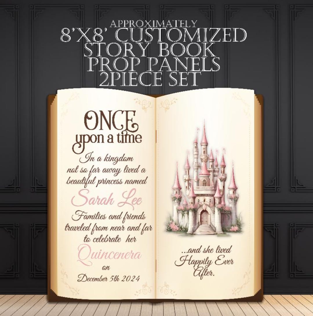 Story Book Panels, Party Props, Princess Decor, Princes Party, Birthday ...