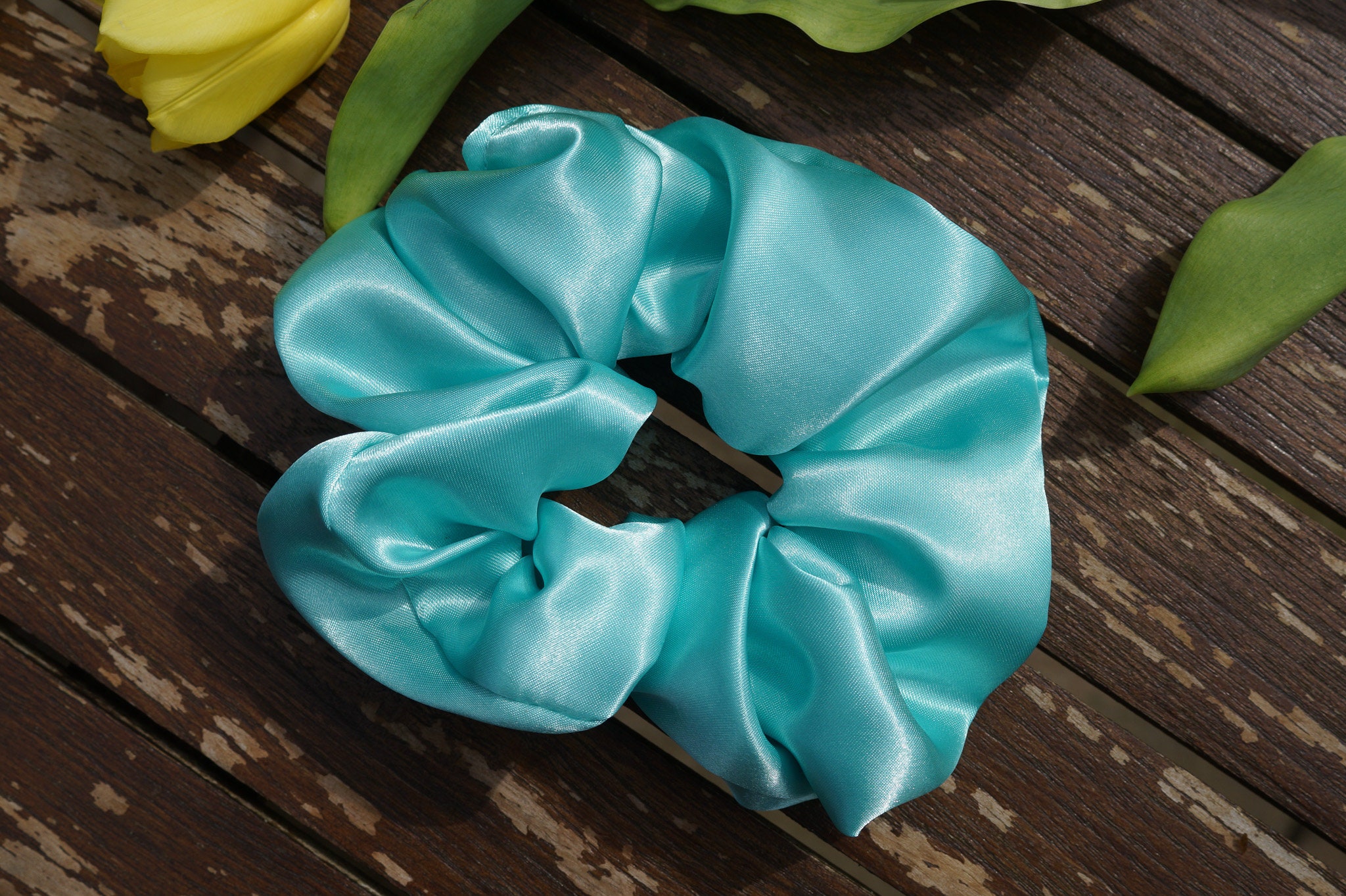 Set of Five Extra Large Silky Satin Scrunchies Pastel Colour - Etsy