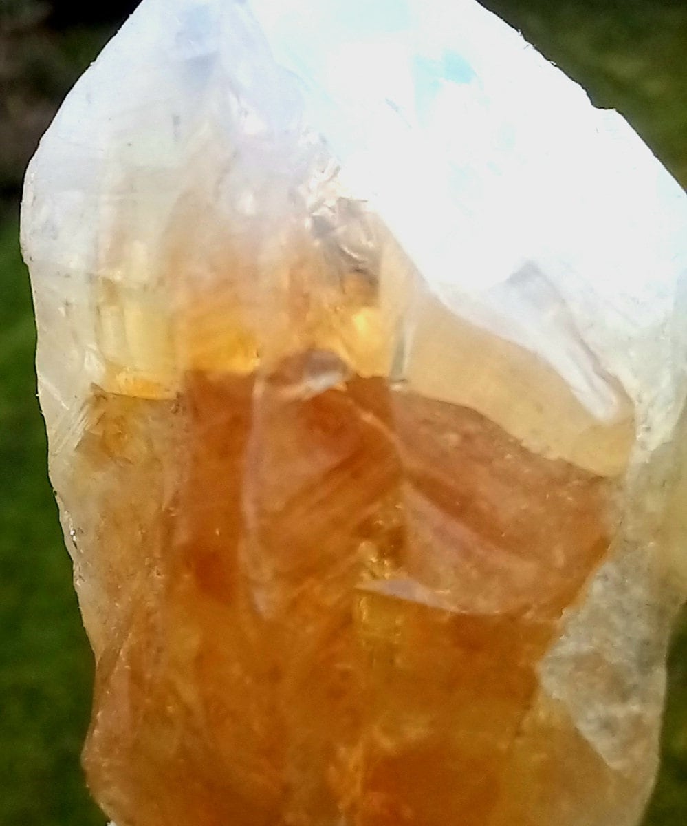 7.5 Spiral Hazel Staff With Two Citrines | Etsy