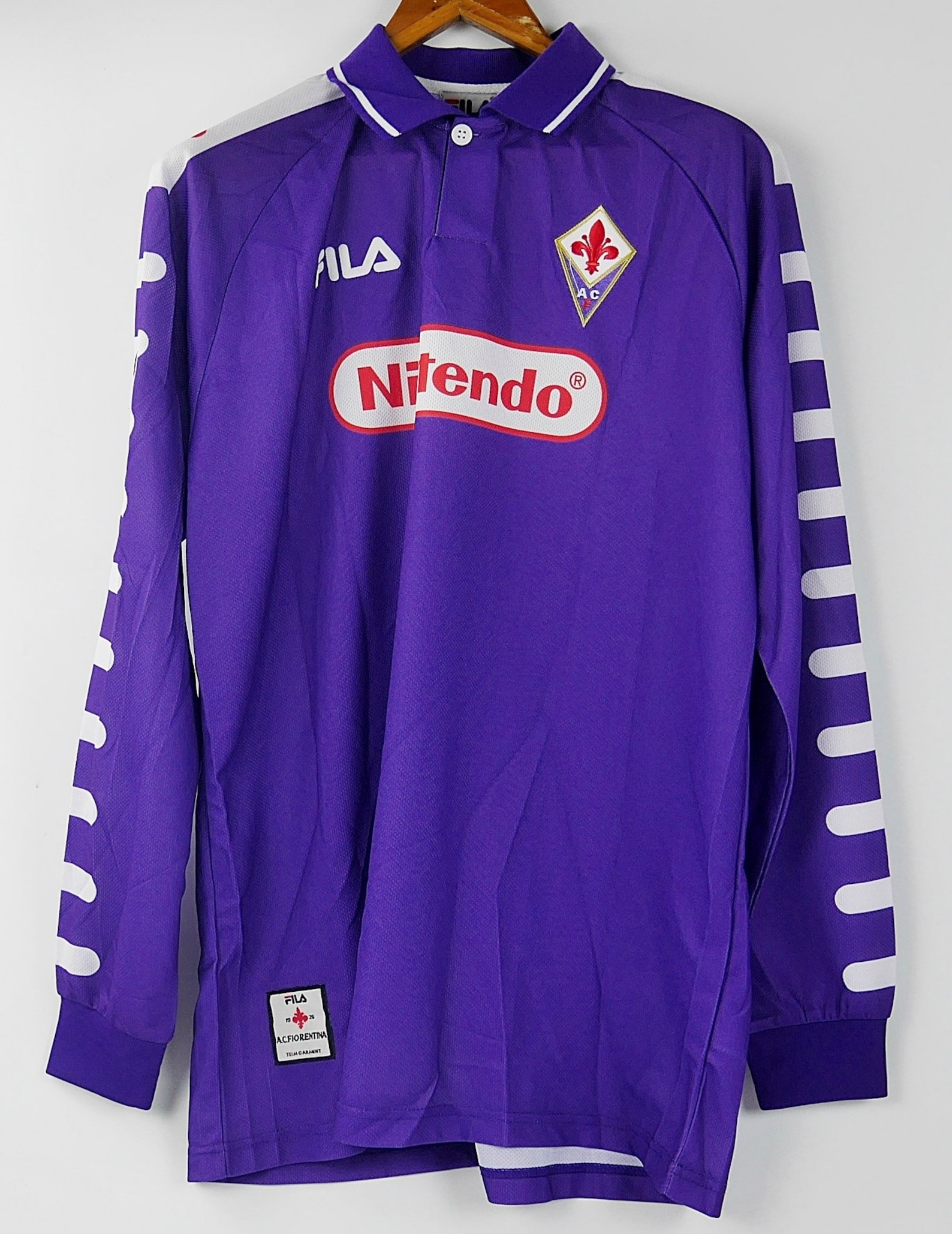 Retro Fiorentina Home Long Sleeve Soccer Jersey 1998/1999 Men | Etsy