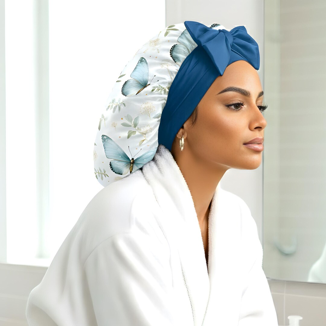 Cute Satin Hair Bonnet That Stays on All Night – Adjustable Handmade ...