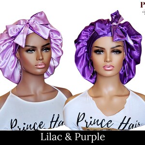 All Satin Reversible Tie Bonnet | Double Layered | Multiple Colors ...