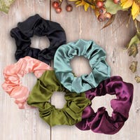Pleated Scrunchies 2 Edge Unique Spring Hair Scrunchy Women Hair ...