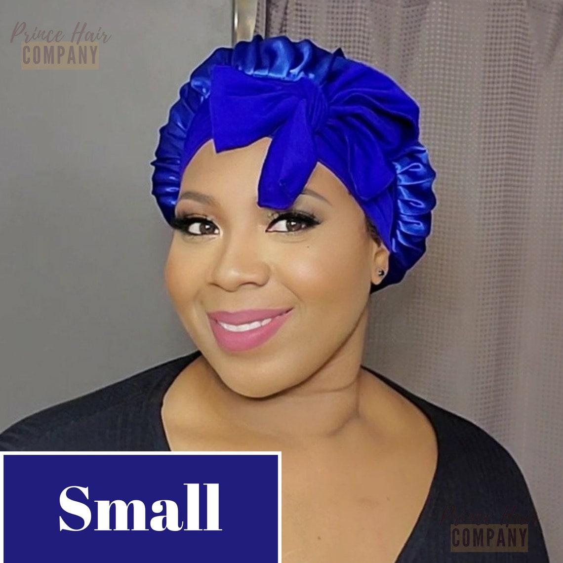 Single Layer Satin Bonnet with Adjustable Stretch Ties | Etsy