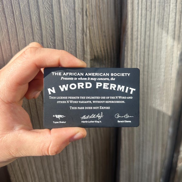 N Word Pass - Etsy