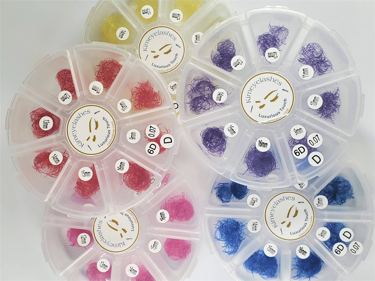 1000 Fans Premade Volume Loose Fans C D Curl 0.07 Mixed | Etsy