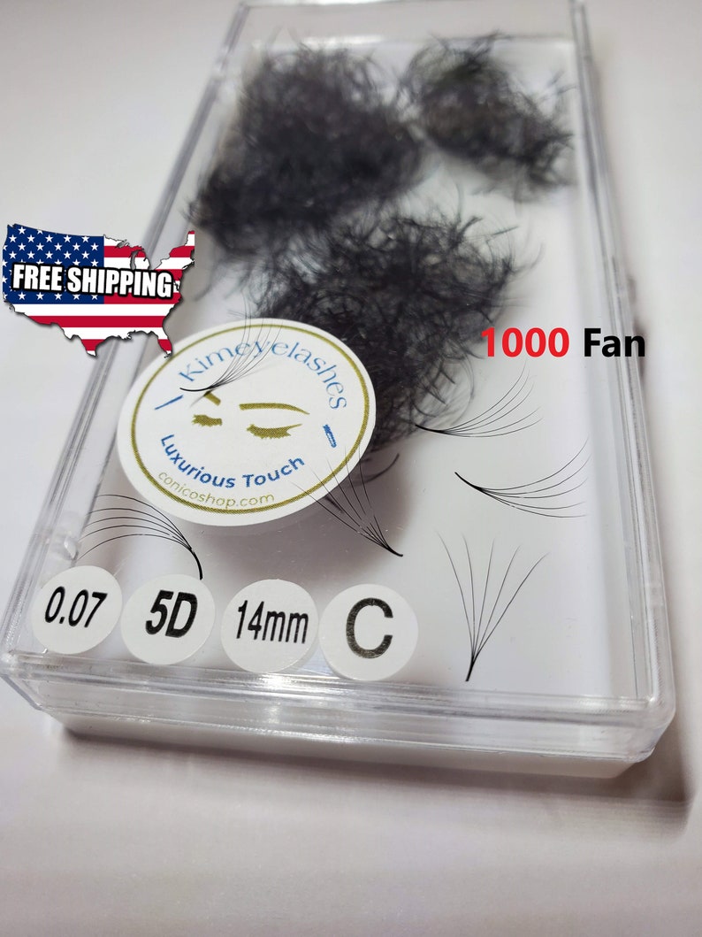 4D 5D 6D 7D 1000 Premade Mega Volume Loose Fans C and D Curl | Etsy