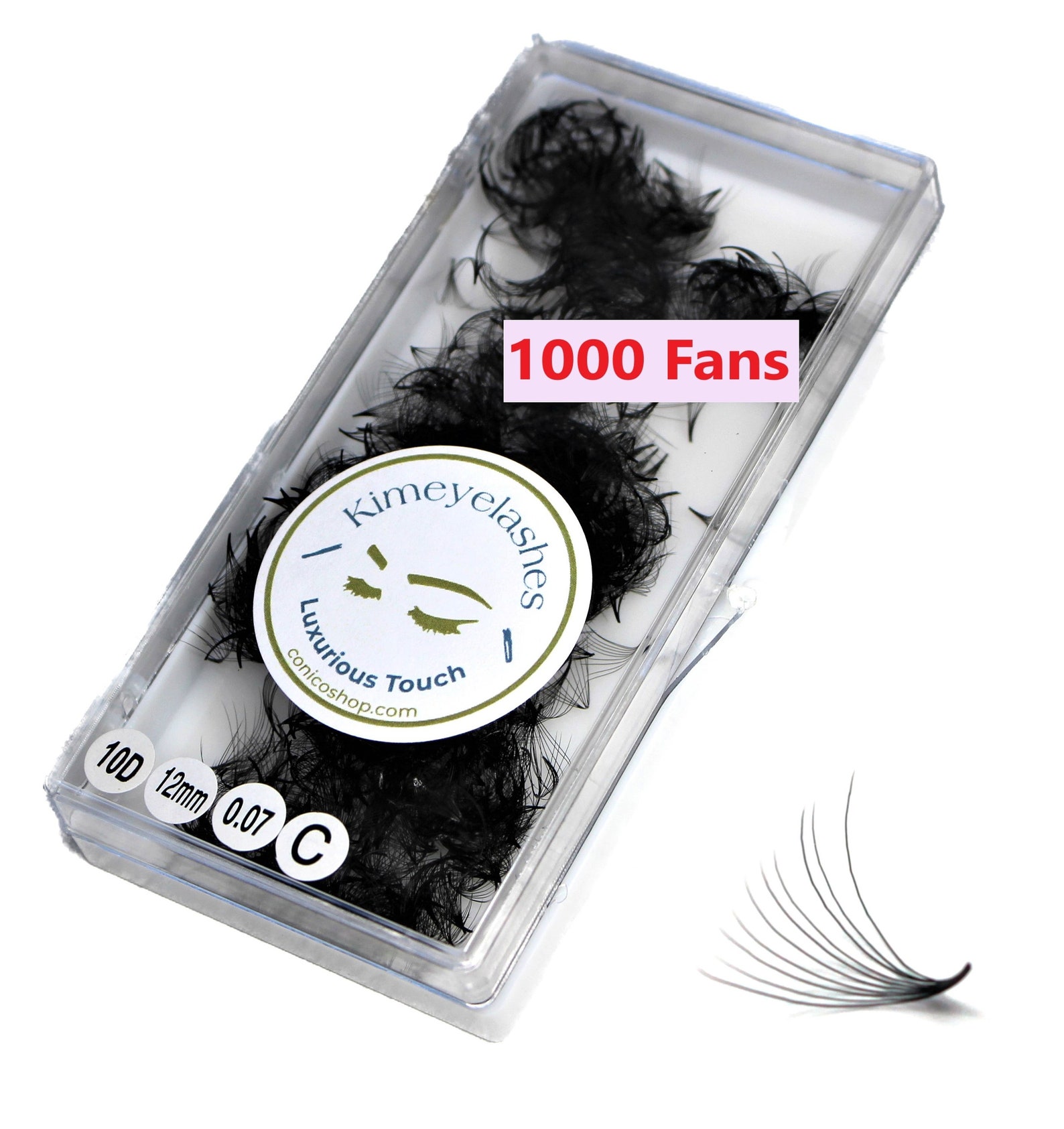 4D 5D 6D 7D 1000 Premade Mega Volume Loose Fans C and D Curl - Etsy