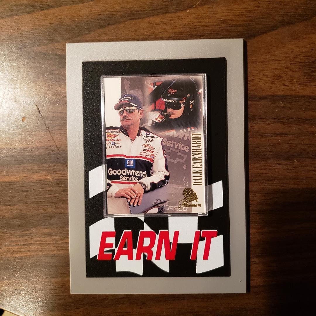 Dale Earnhardt NASCAR Trading Card on a Plaque - Etsy