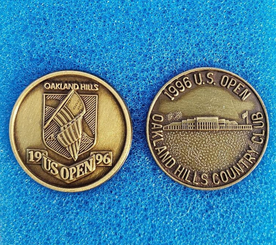 1996 US Open Oakland Hills Country Club Official Golf Rare Ball Marker ...