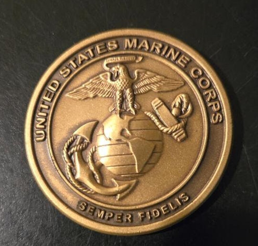 United States Marine Corps Challenge Coin, Vintage Made in USA - Etsy